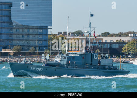 HMS Medusa (ML1387) a veteran of the D-Day landings and now preserved as a seaworthy WW2 Coastal ...