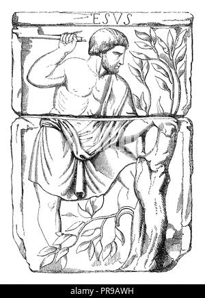 Esus, Gauls' God of nature - celtic monument discovered in Paris, under ...