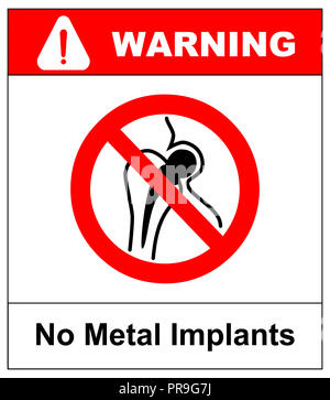No metallic articles or watches, No access for people with metallic ...