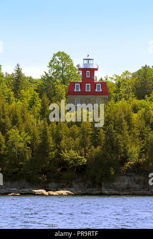 New York - Bluff Point. Bluff Point Light Station, New York Stock Photo ...