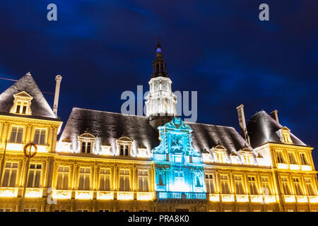 Reims City Hall at night. Reims, Grand Est, France Stock Photo - Alamy