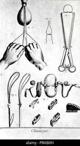 Surgical instruments of 1700's Stock Photo - Alamy