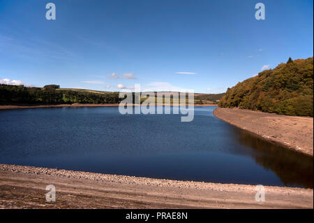 The dam at the Tunstall Reservoir in County Durham, England Stock Photo ...