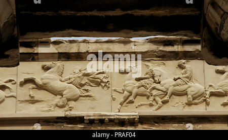 ancient world, Greece, religion, procession of the Panathenaea, relief ...