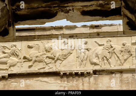 ancient world, Greece, religion, procession of the Panathenaea, relief ...