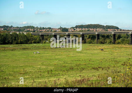 Bennerley Viaduct a disused railway viaduct spanning the Erewash Valley ...
