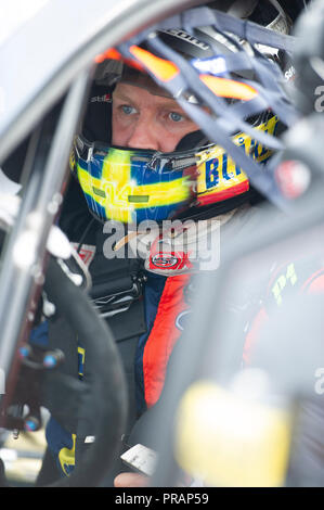 September 30, 2018: Robin Larsson #04 with Olsbergs MSE team in action ...