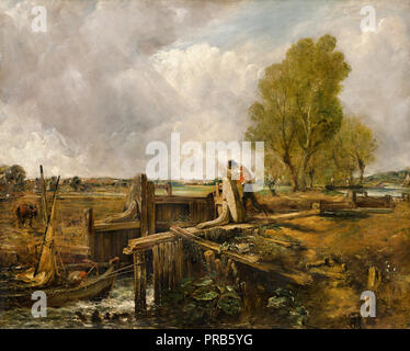 John Constable A Boat Passing a Lock Stock Photo - Alamy