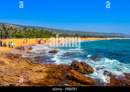 Photograph of Goa Sea Beach taken in Christmas Holiday during New Year ...