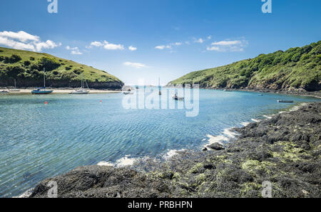 Solva harbour and village St Brides Bay Pembrokeshire coast national ...