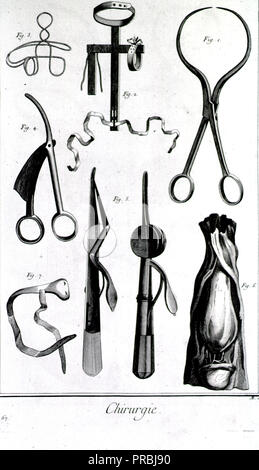 Surgical instruments of 1700's Stock Photo - Alamy