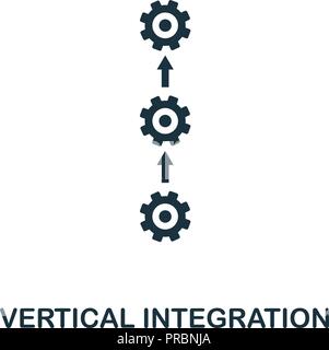Vertical Integration icon. Thin line style industry 4.0 icons ...