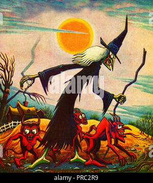 witch broom silhouette cartoon vector symbol icon design. Beautiful ...