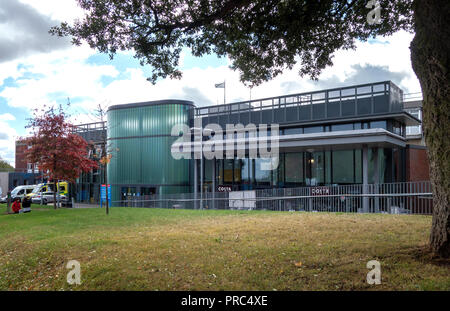 Contemporary Main front elevation and entrance at the Rotherham NHS ...