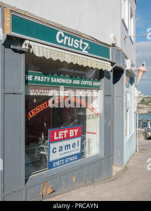 newquay town centre high street shops cornwall atlantic coast west ...