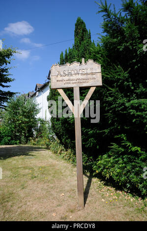 Ashwell village sign. Erected in celebration of the Diamond Jubilee of ...