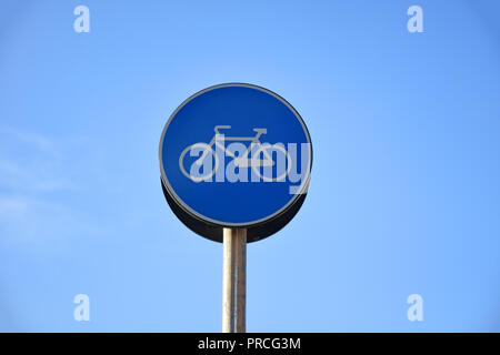 Signals, equipment and structure for cycle track Stock Photo - Alamy