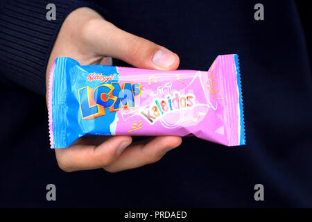 LCM's Kaleidos and Coco pops Cookies and Cream isolated against black ...