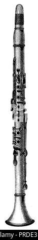 Clarinet in B., anonym 1890 Stock Photo - Alamy
