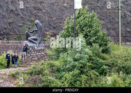 Loreley statue at the Rhine River Stock Photo - Alamy