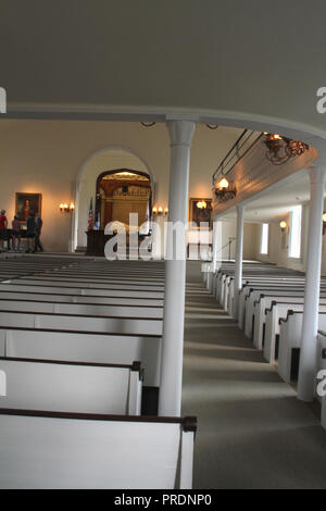 Interior of Lee Chapel on the campus of Washington and Lee University ...