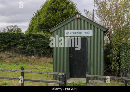 Former customs checkpoint on the Irish border at Ballyconnell in County ...
