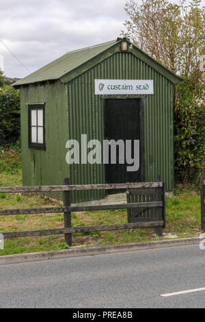 Former customs checkpoint on the Irish border at Ballyconnell in County ...