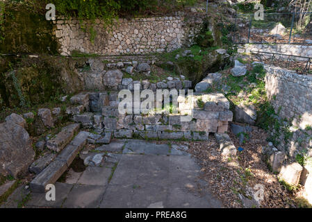 Castalian Spring; Delphi, Greece Stock Photo - Alamy