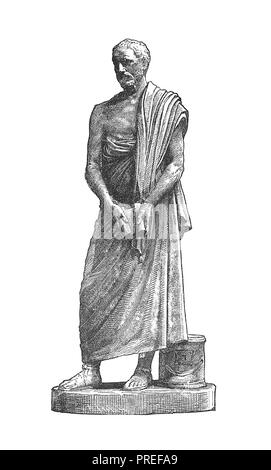 Demosthenes, Athenian orator and statesman. Artist: Unknown Stock Photo ...