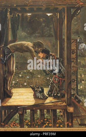 Edward Burne-Jones, The Merciful Knight, painting, 1863 Stock Photo - Alamy