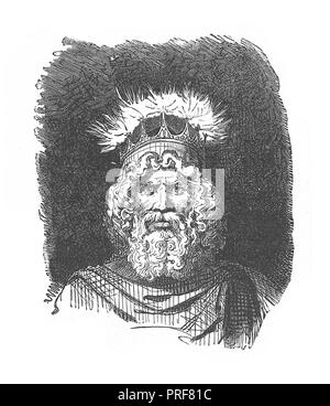 Thor, Germanic god of lightning and thunder, welding his hammer ...