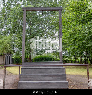 Execution platform in Auschwitz concentration and extermination camp ...