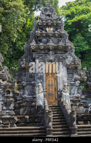 Entrance gate in Goa Lawah Bat Cave temple, Bali, Indonesia Stock Photo ...