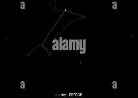 Canis Major constellation. Star cluster messier 41 Stock Photo - Alamy