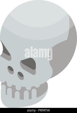Skull isometric. Skeleton head abstract. vector illustration Stock ...