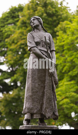 GRAND-PRE, NOVA SCOTIA, CANADA - Statue of Evangeline, in memory of ...