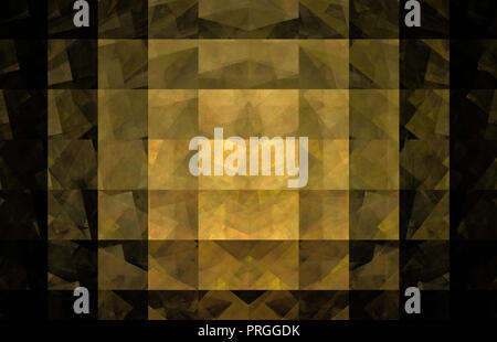 Yellow tile fractal background. Fantasy fractal texture. Digital art ...