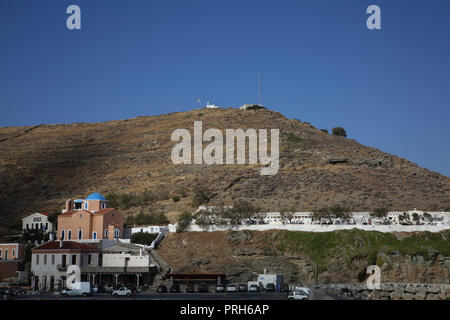 Korissia harbour, Kea Island, Cyclades, Greek Islands, Greece, Europe ...