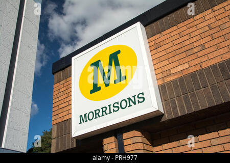 Morrisons Supermarket Chain Logo Signage Storefront Stock Photo - Alamy