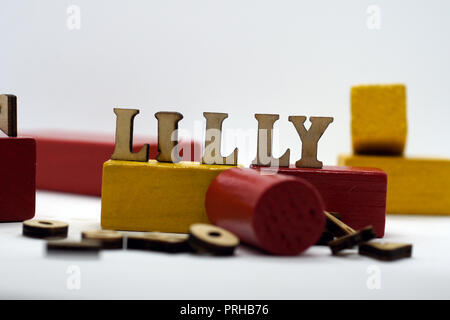 popular female first name lilly Stock Photo - Alamy