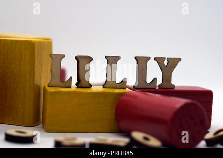 popular female first name lilly Stock Photo - Alamy