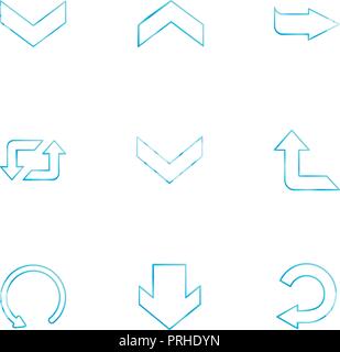 reset , up , next , arrows , directions , left , right , pointer ...