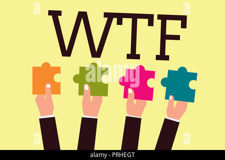 Writing note showing Wtf. Business photo showcasing offensive slang ...