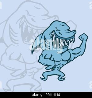 Cartoon Character Design of Strong Muscle Gorilla Mascot Stock Vector ...