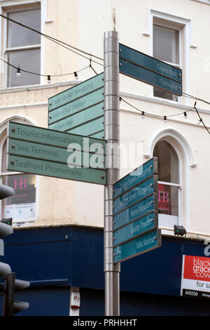 Street Signage on Victoria Street, Douglas, Isle of Man Stock Photo - Alamy