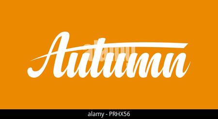 Autumn. Calligraphic text Stock Vector Image & Art - Alamy