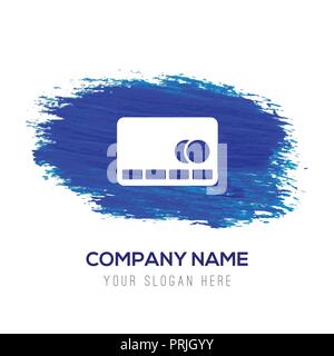 Cassette icon - Blue watercolor background Stock Vector Image & Art - Alamy