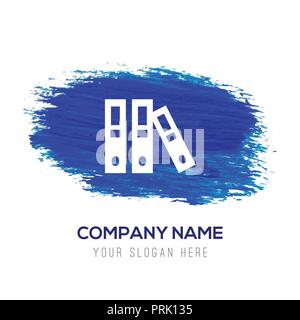 File Cover Icon - Blue watercolor background Stock Vector Image & Art ...