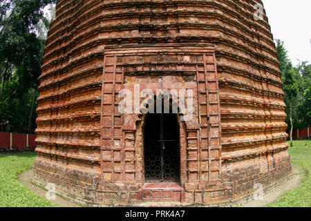 Terracotta plaque on the Mathurapur Deul, a unique and historic ...