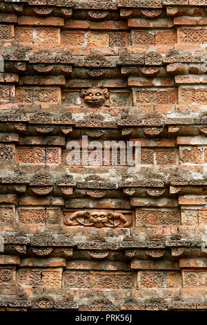 Terracotta plaque on the Mathurapur Deul, a unique and historic ...